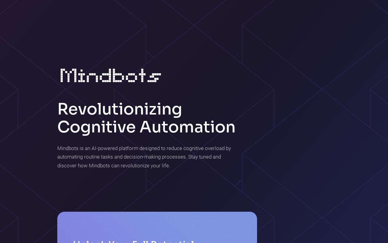 Mindbots - Cognitive Automation for Your Daily Life (copy)